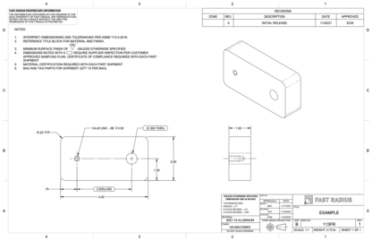 What to Include in Your Engineering Drawing | Fast Radius